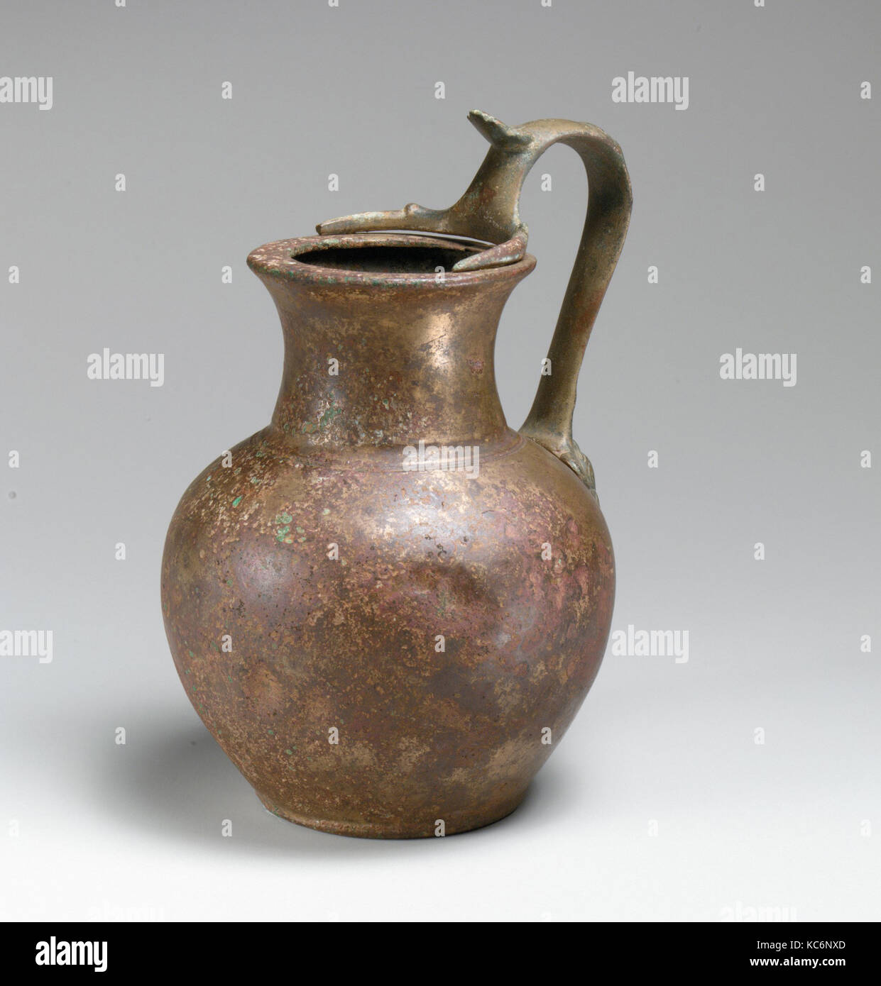 Bronze jug, Imperial, late 1st–2nd century A.D., Roman, Bronze, 5 15 ...