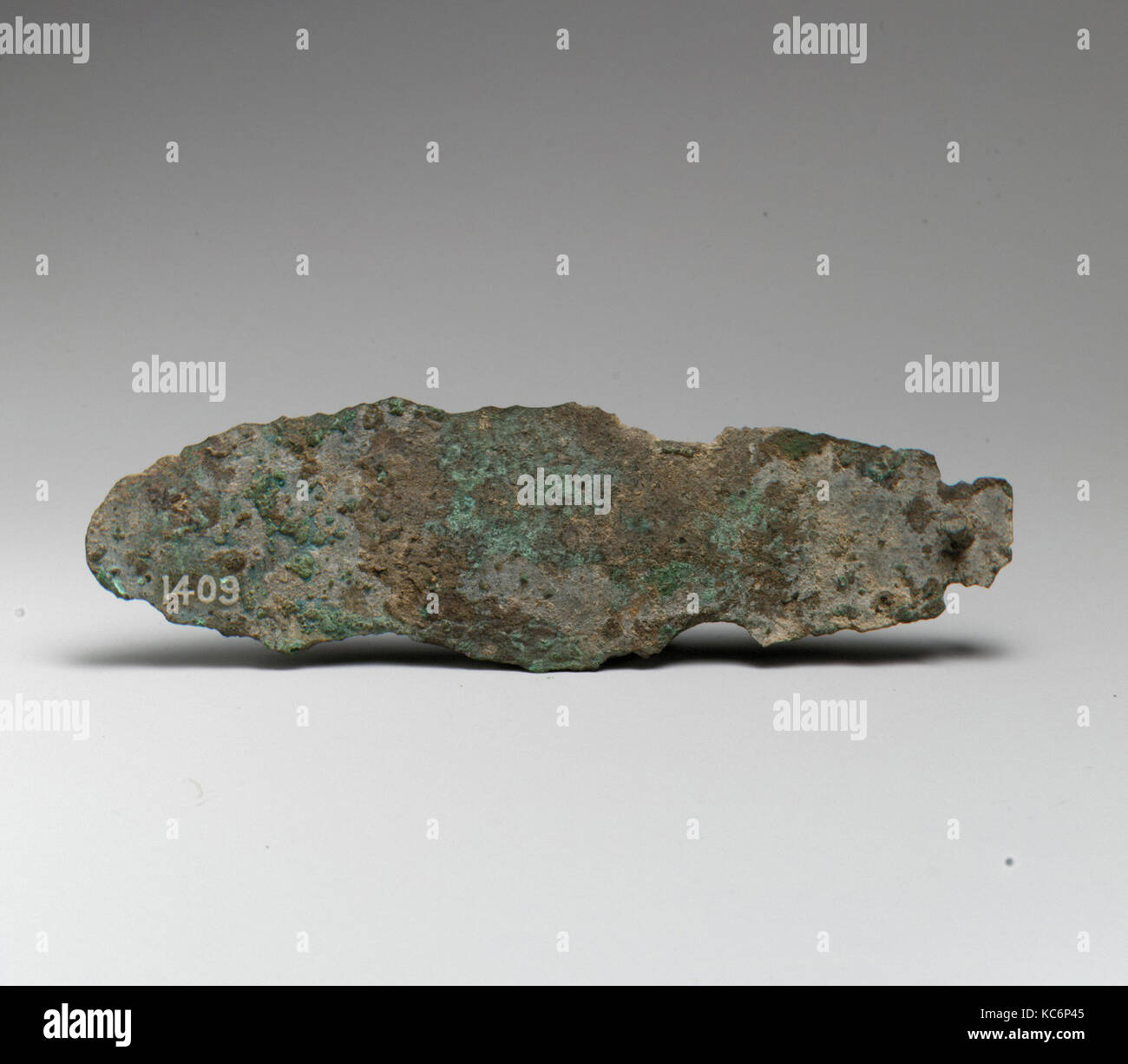 Bronze knife, Late Bronze Age, ca. 1600–1050 B.C., Minoan, Bronze, L. 5 ...