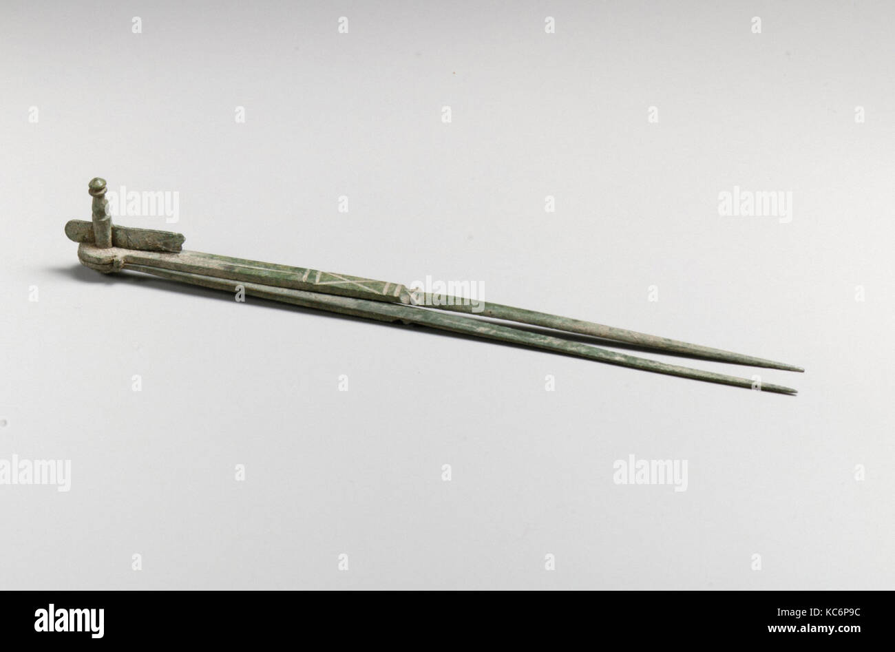 Compass or divider, fragment, Bronze, Other: 6 5/8 in. (16.8 cm ...