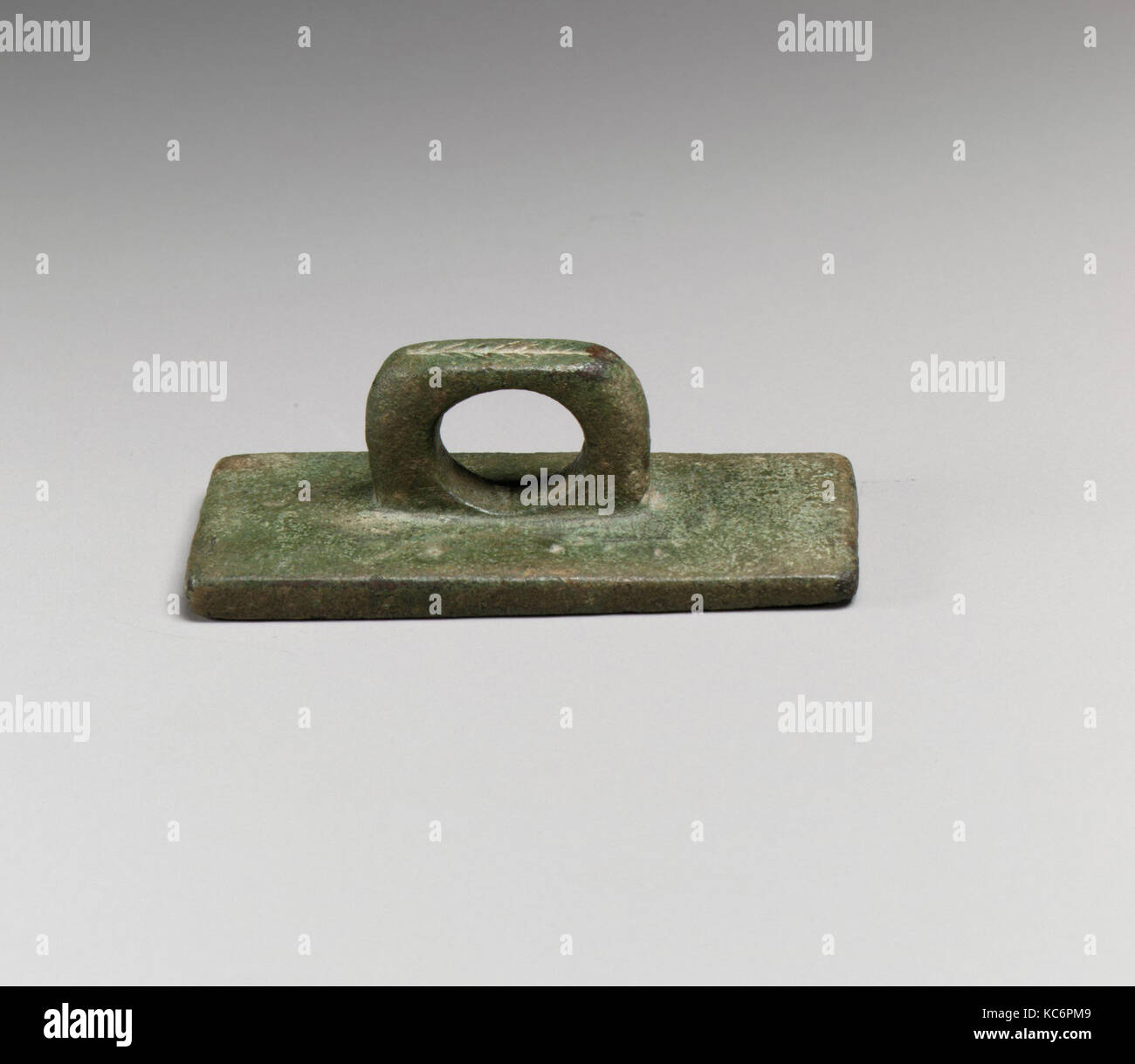 Bronze stamp, Imperial, 1st–2nd century A.D., Roman, Bronze, Overall: 1 ...