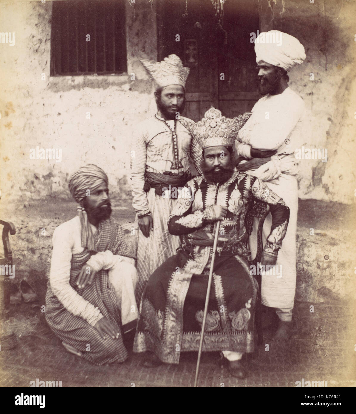 Four East Indian Men, 1870s, Albumen silver print from glass negative ...