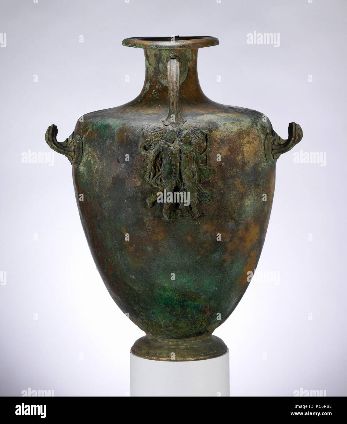 Bronze hydria (water jar), Classical, mid-4th century B.C., Greek ...