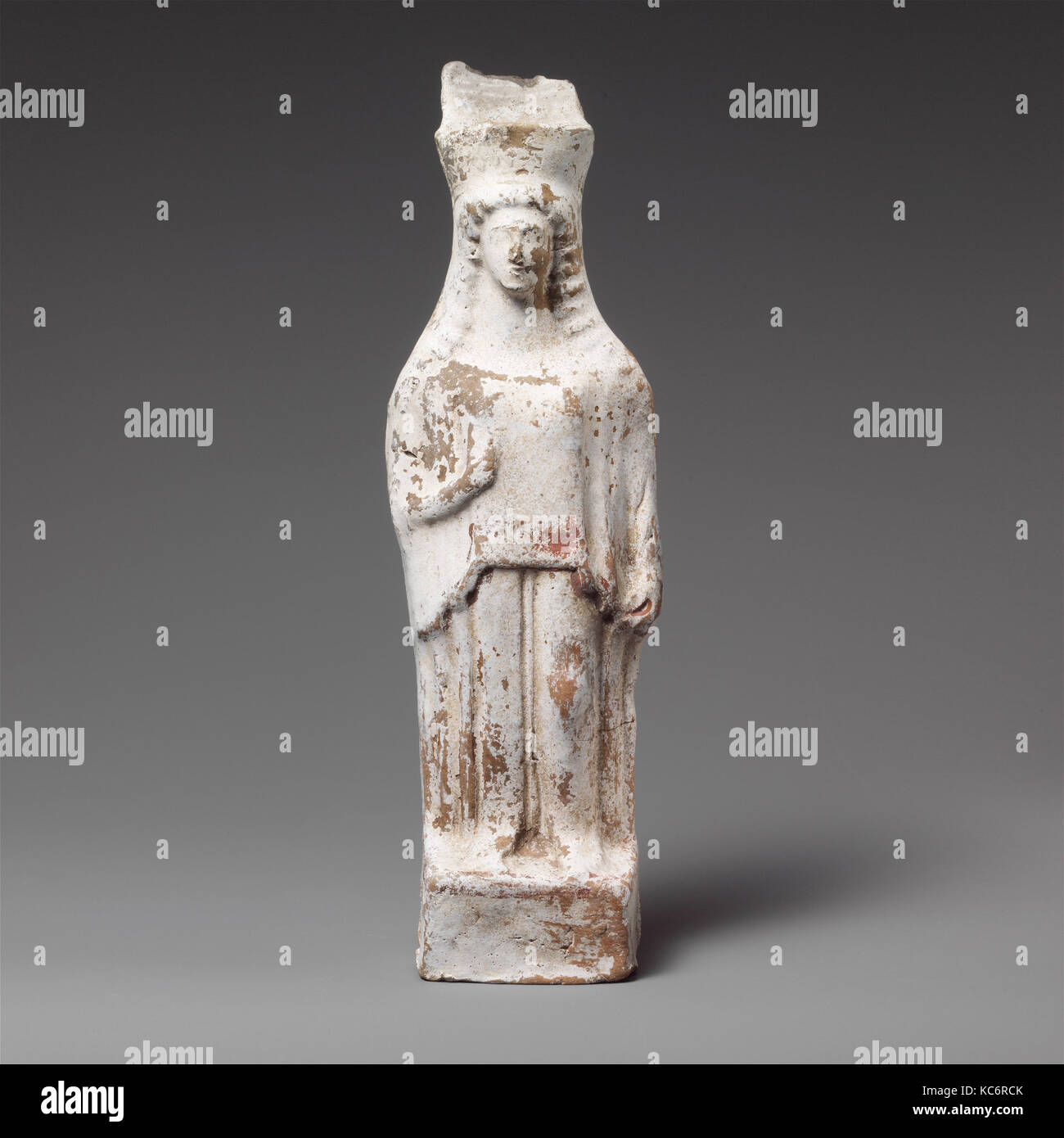 Terracotta statuette of a goddess, mid-5th century B.C Stock Photo - Alamy