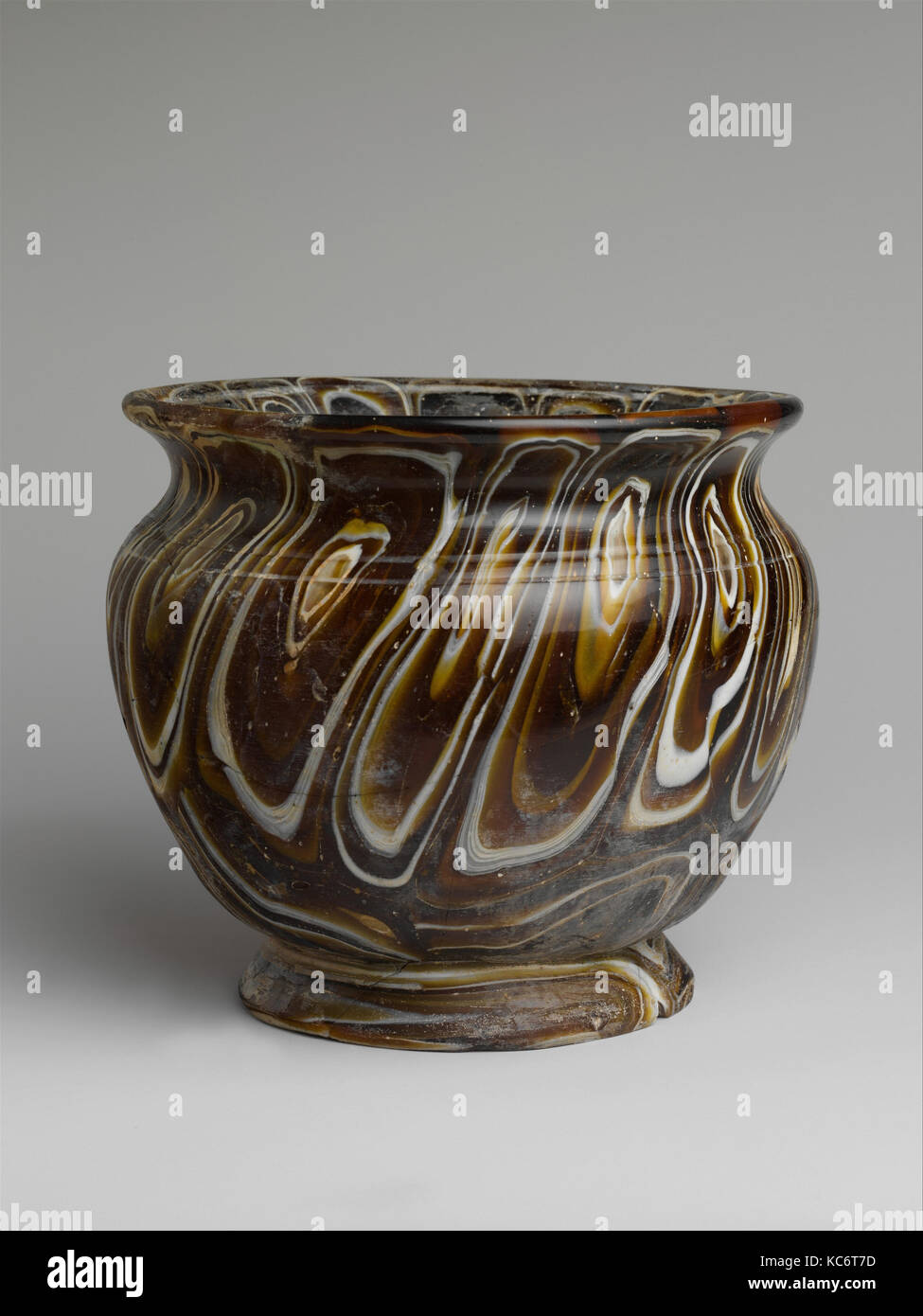 Glass mosaic jar, Hellenistic, 2nd–early 1st century B.C., Greek ...