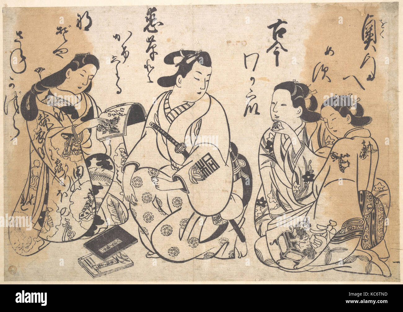 Print, Edo period (1615–1868), ca. 1700, Japan, Polychrome woodblock ...
