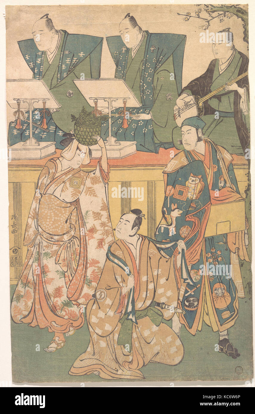 Scene from a Drama, Edo period (1615–1868), ca. 1788, Japan, Polychrome ...