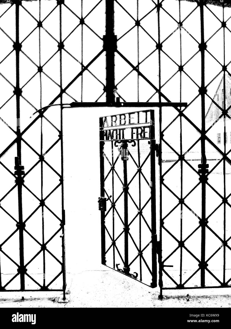 NAZIS CONCENTRATION CAMP-DACHAU GERMANY BAVARIA - ARBEIT MACHT FREI ...