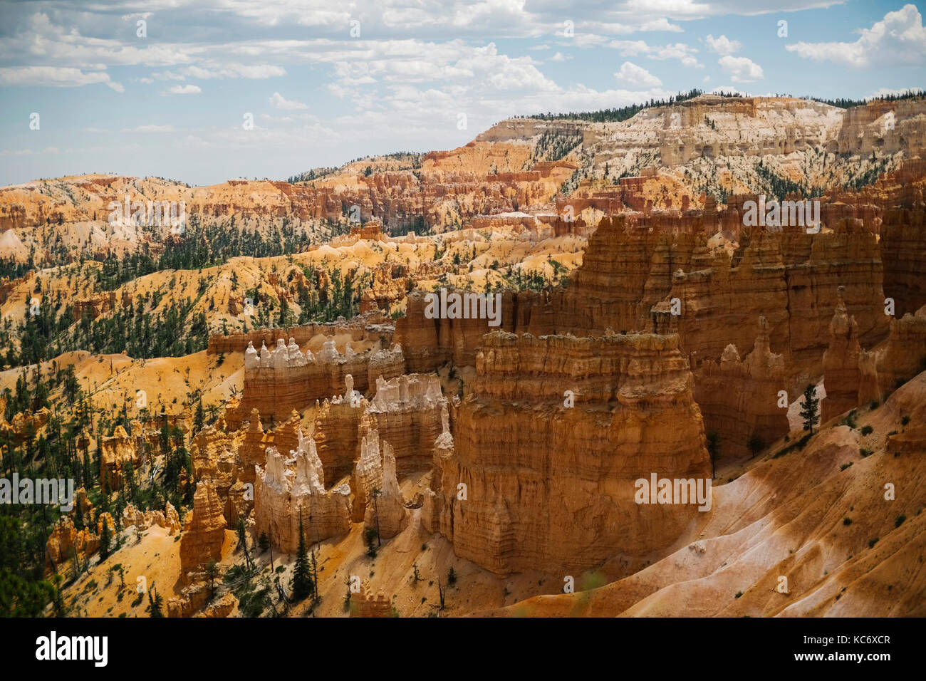 USA, Utah, Sedimentary rocks in Bryce Canyon National Park Stock Photo ...