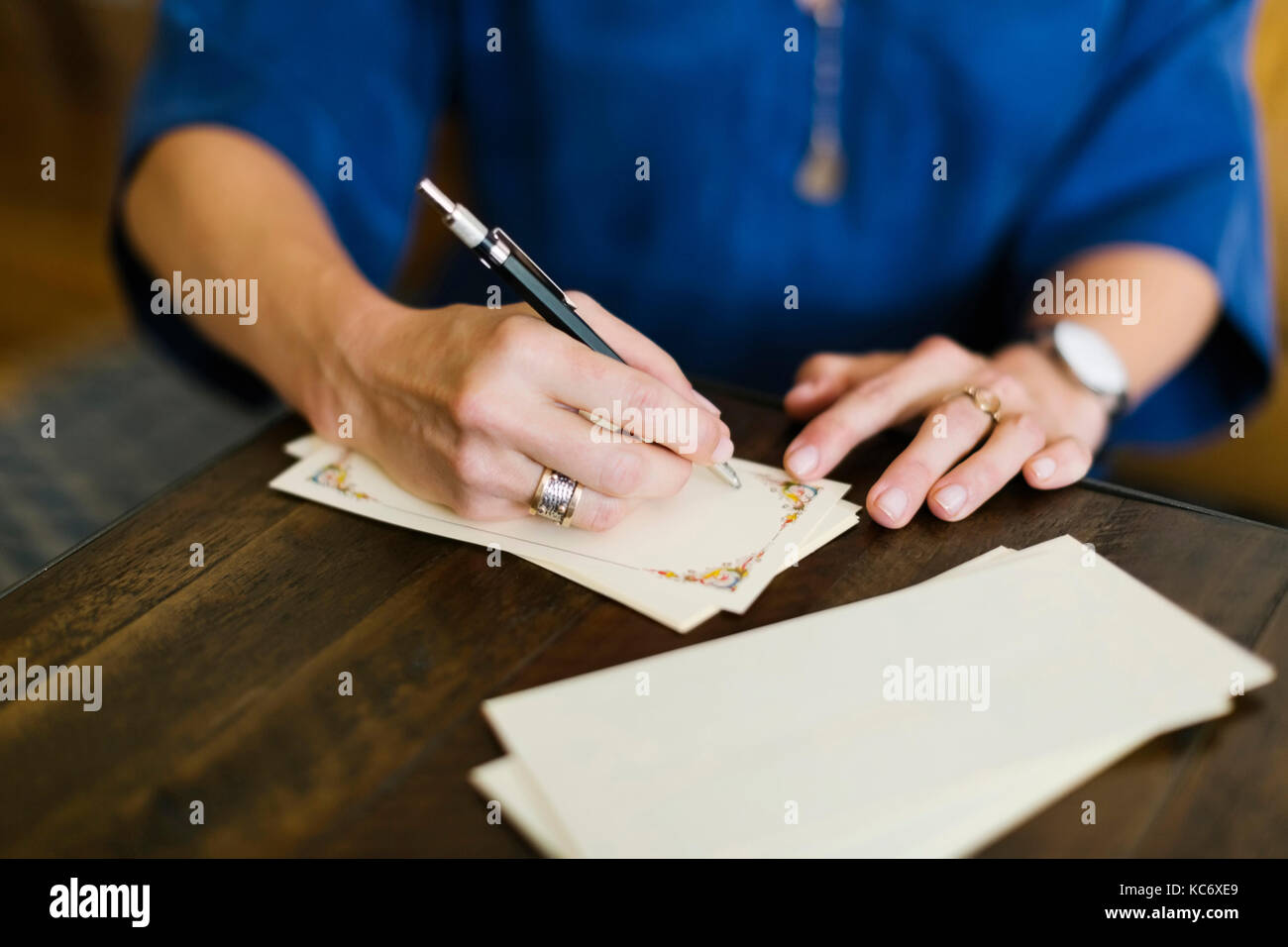 Woman Writing Letter High Resolution Stock Photography and Images - Alamy