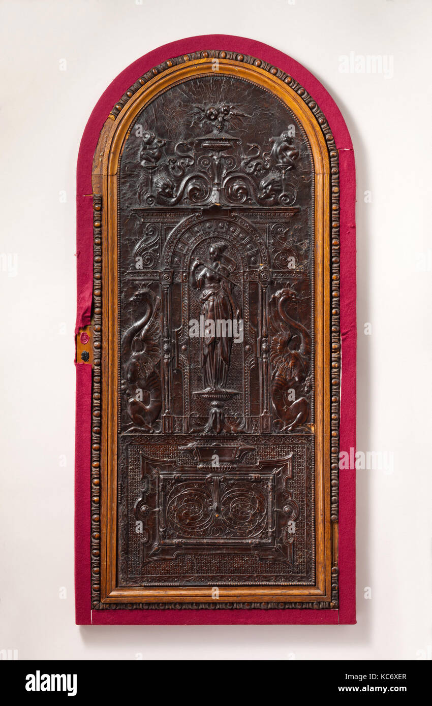 Allegory of Music, ca. 1570–90, Northern French, Leather, blind stamped ...