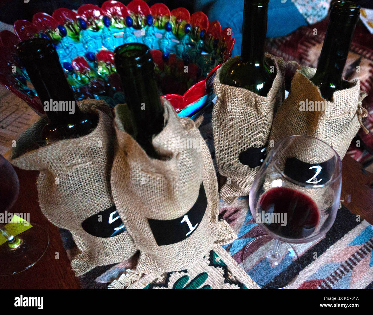 Wine tasting party Stock Photo - Alamy