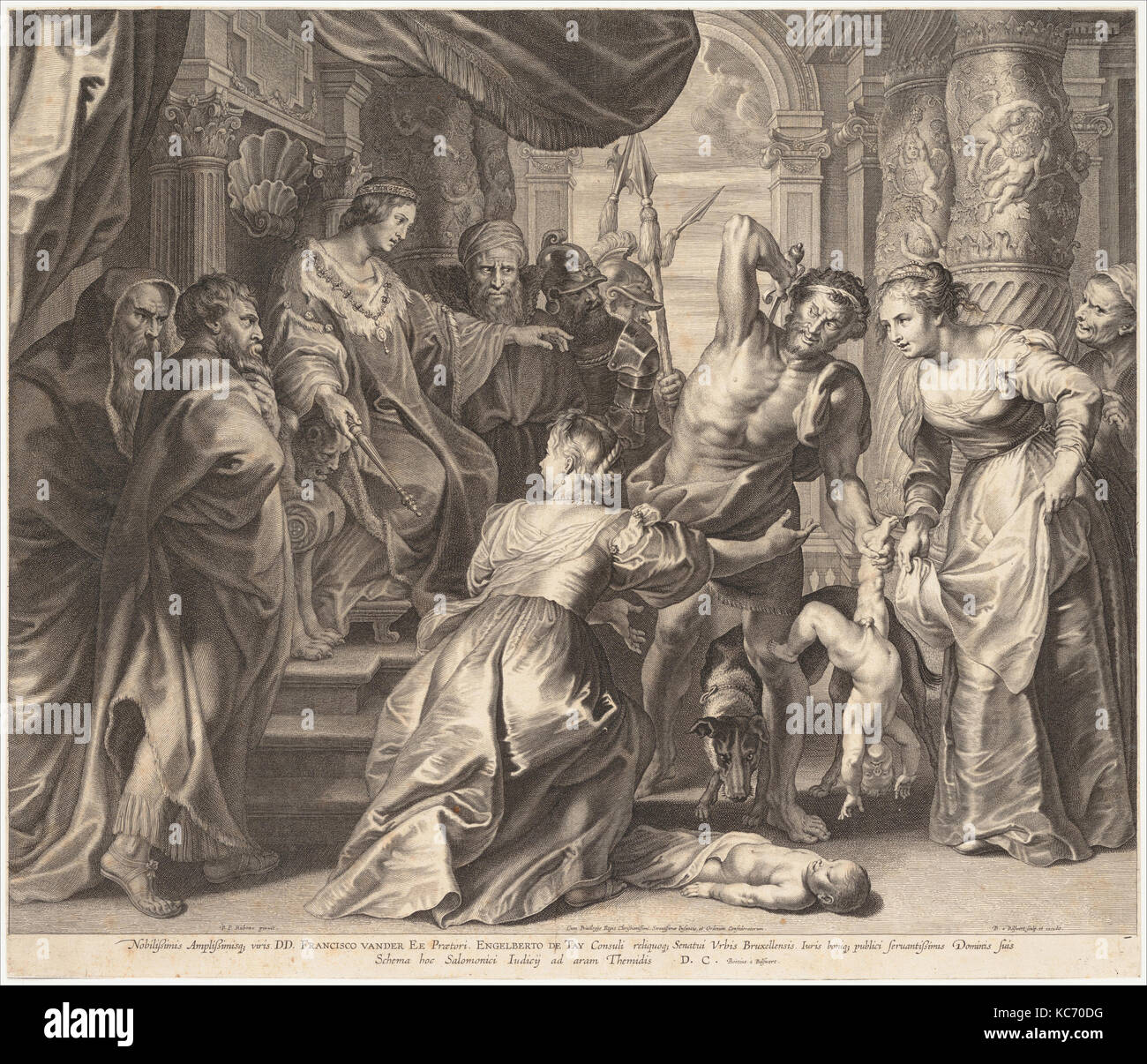 The Judgment of Solomon, After Peter Paul Rubens, 1595–1633 Stock Photo ...