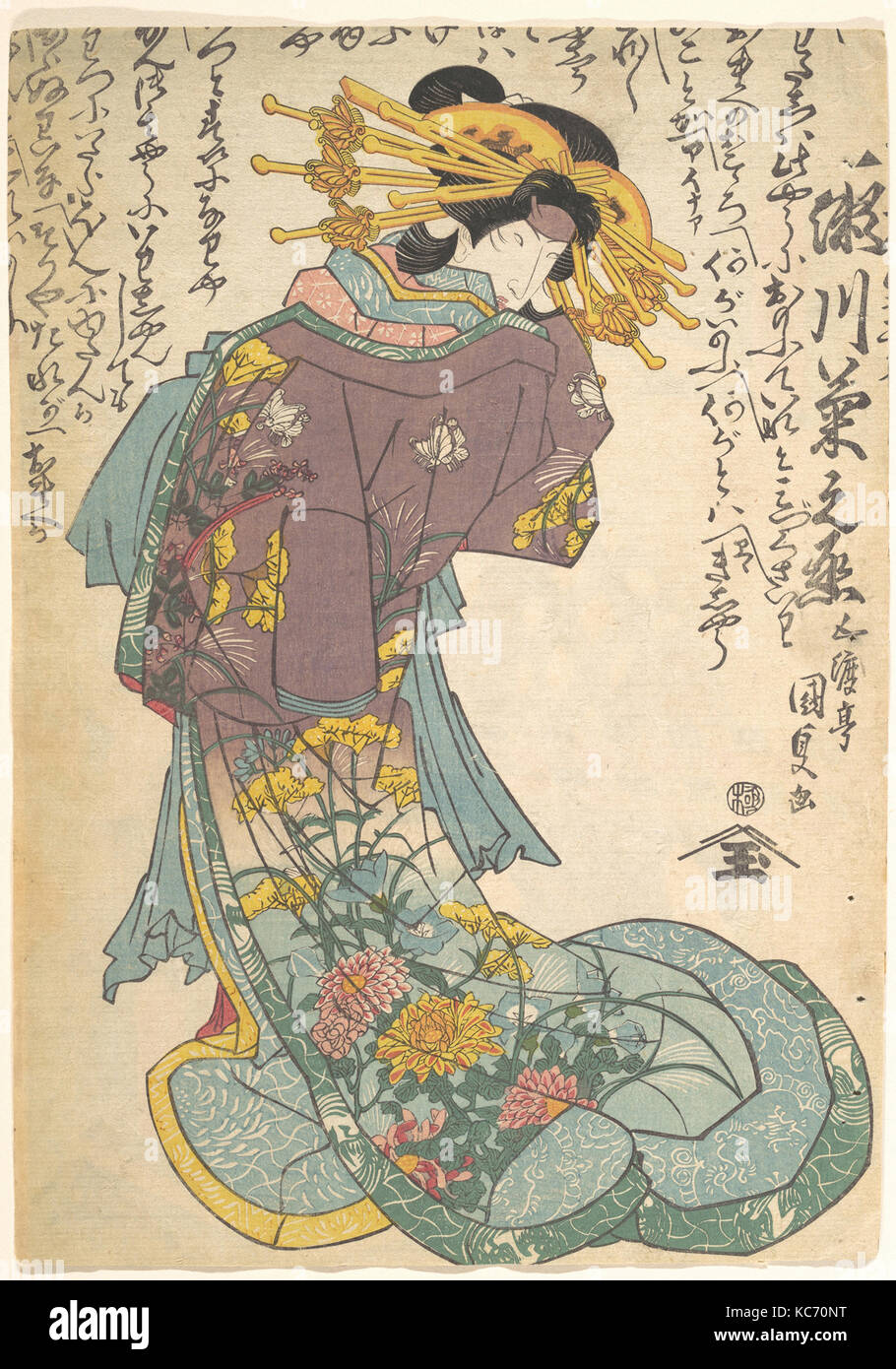 Print, Edo period (1615–1868), 19th century, Japan, Polychrome ...