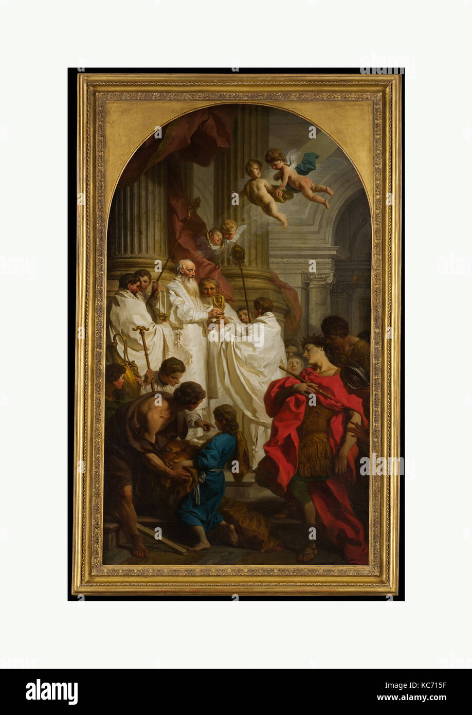 The Mass of Saint Basil, Pierre Hubert Subleyras, 1746 Stock Photo - Alamy