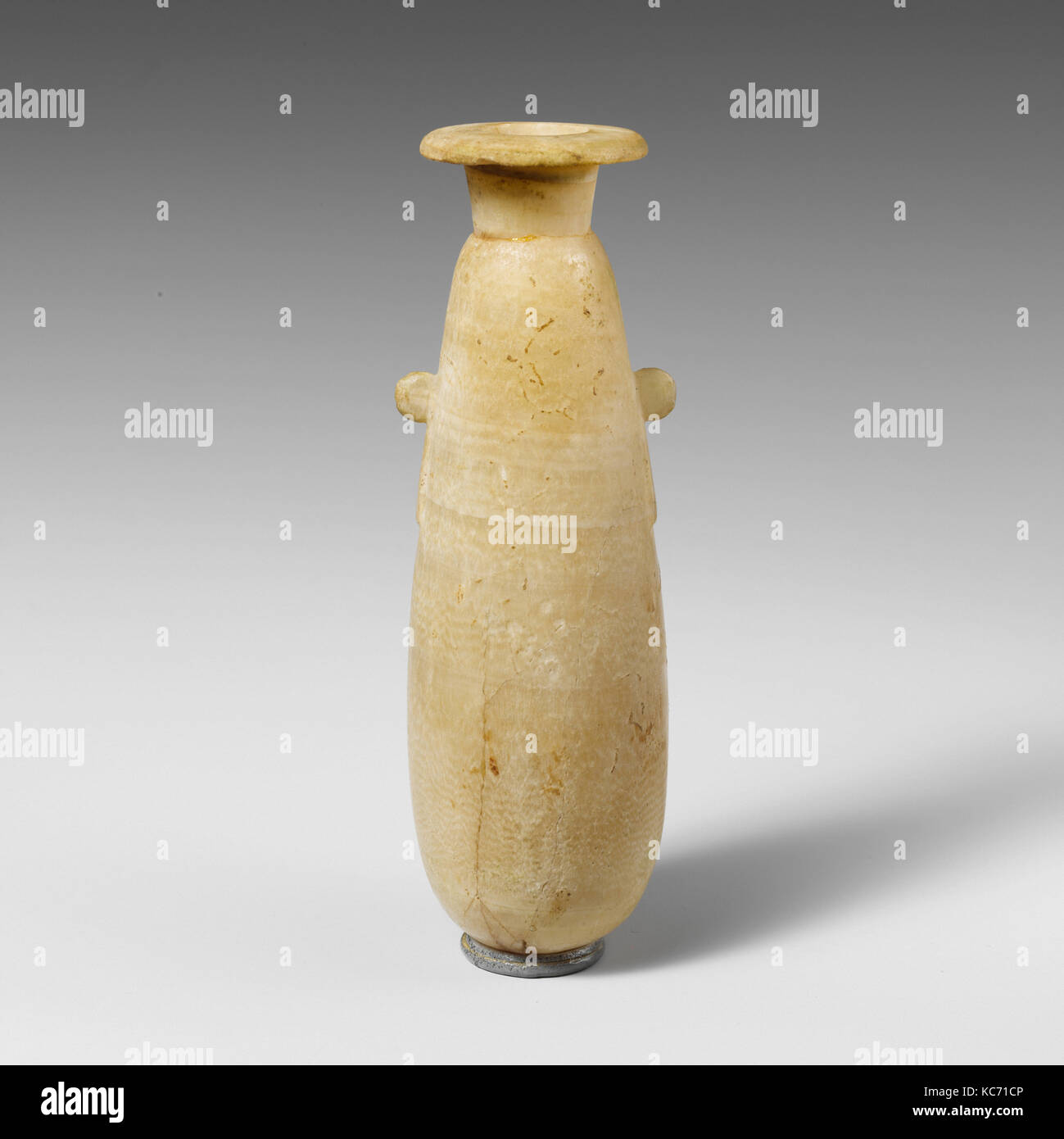 Alabaster alabastron (perfume vase), 5th–4th century B.C Stock Photo ...