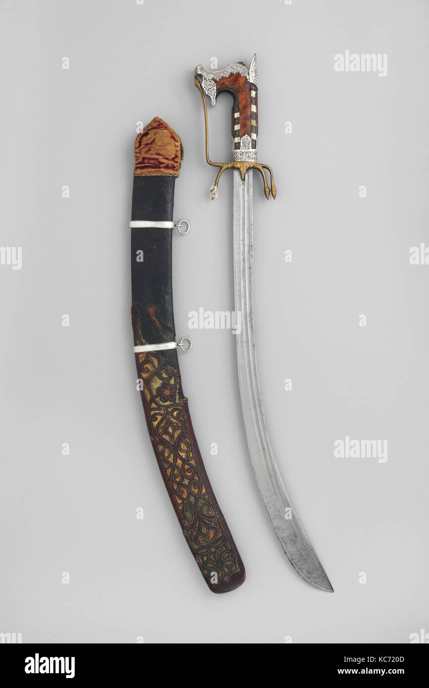 Nimcha (Saber) with Scabbard, hilt and scabbard, late 17th or early ...