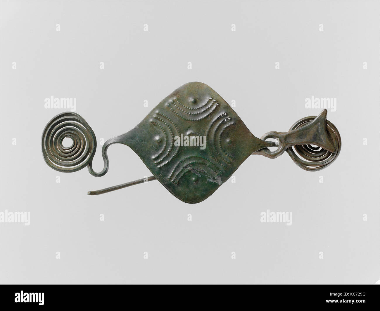Brooch, 11th century B.C., European Bronze Age, Copper alloy, Overall ...