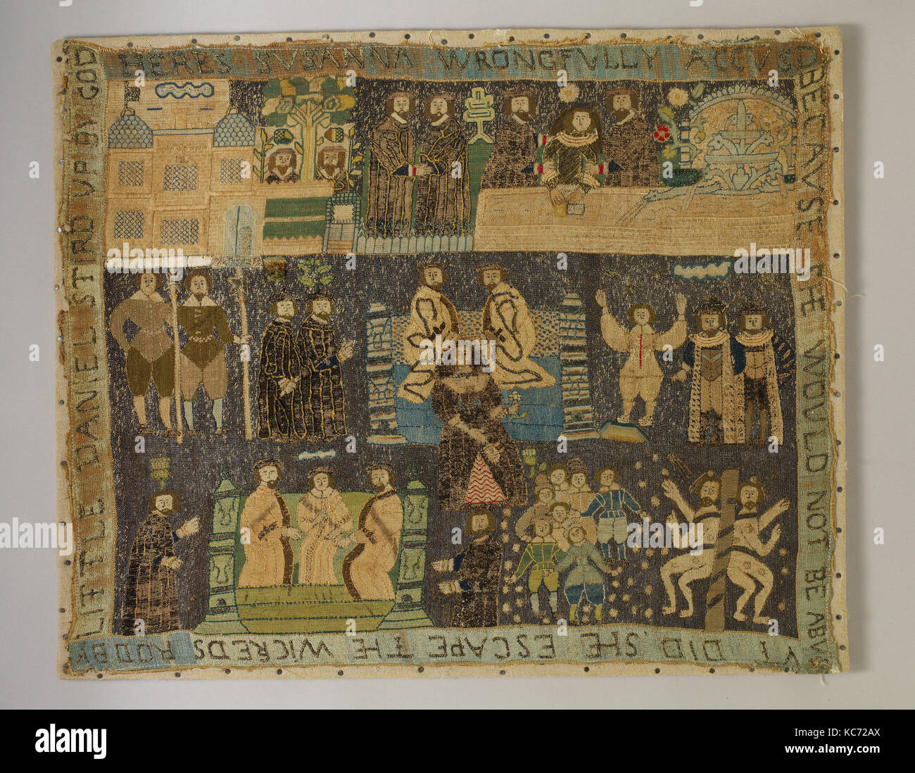 Picture, second quarter 17th century, British, Silk, leather, metal ...