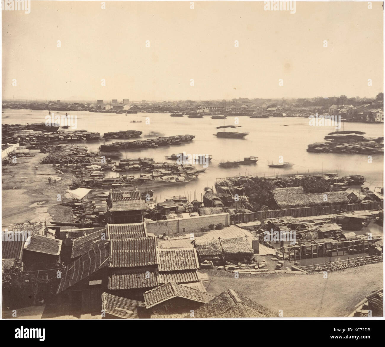 View of Canton from the River, Attributed to John Thomson, ca. 1869 ...