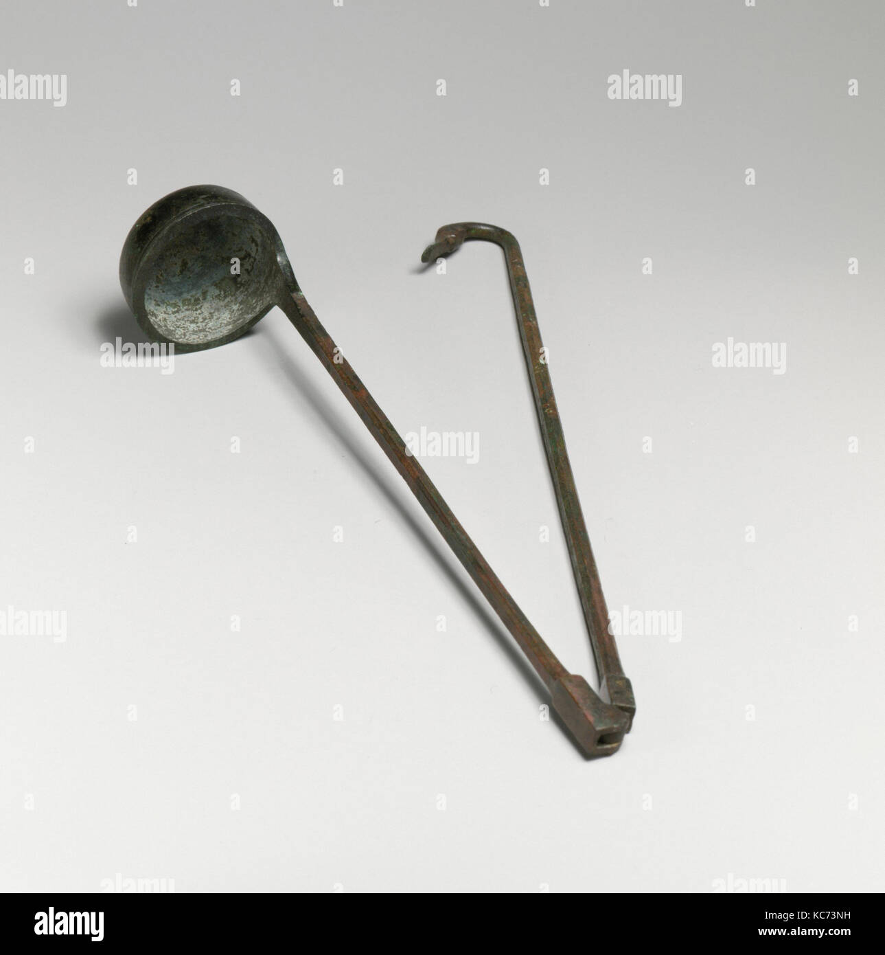 Bronze simpulum (ladle), Mid Imperial, 2nd century A.D., Roman, Bronze ...