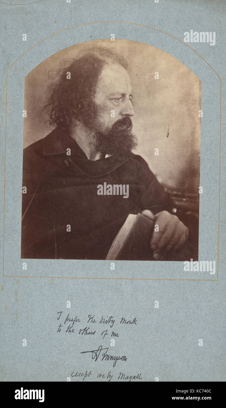 Alfred, Lord Tennyson, Julia Margaret Cameron, 1865 Stock Photo - Alamy