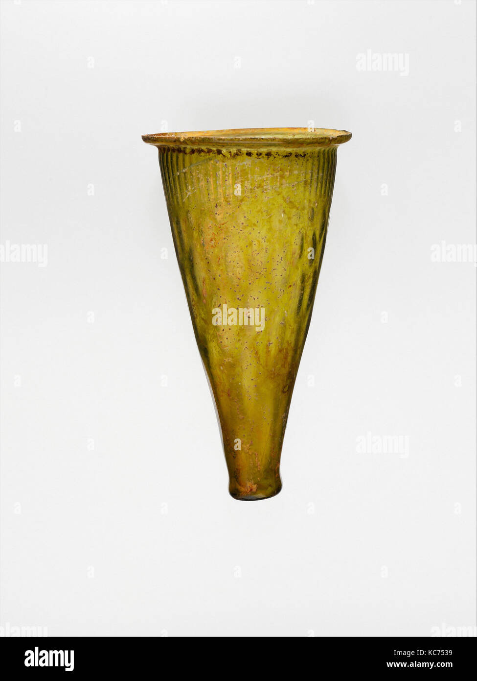 Glass beaker or lamp, Late Imperial, 4th–5th century A.D., Roman, Glass ...