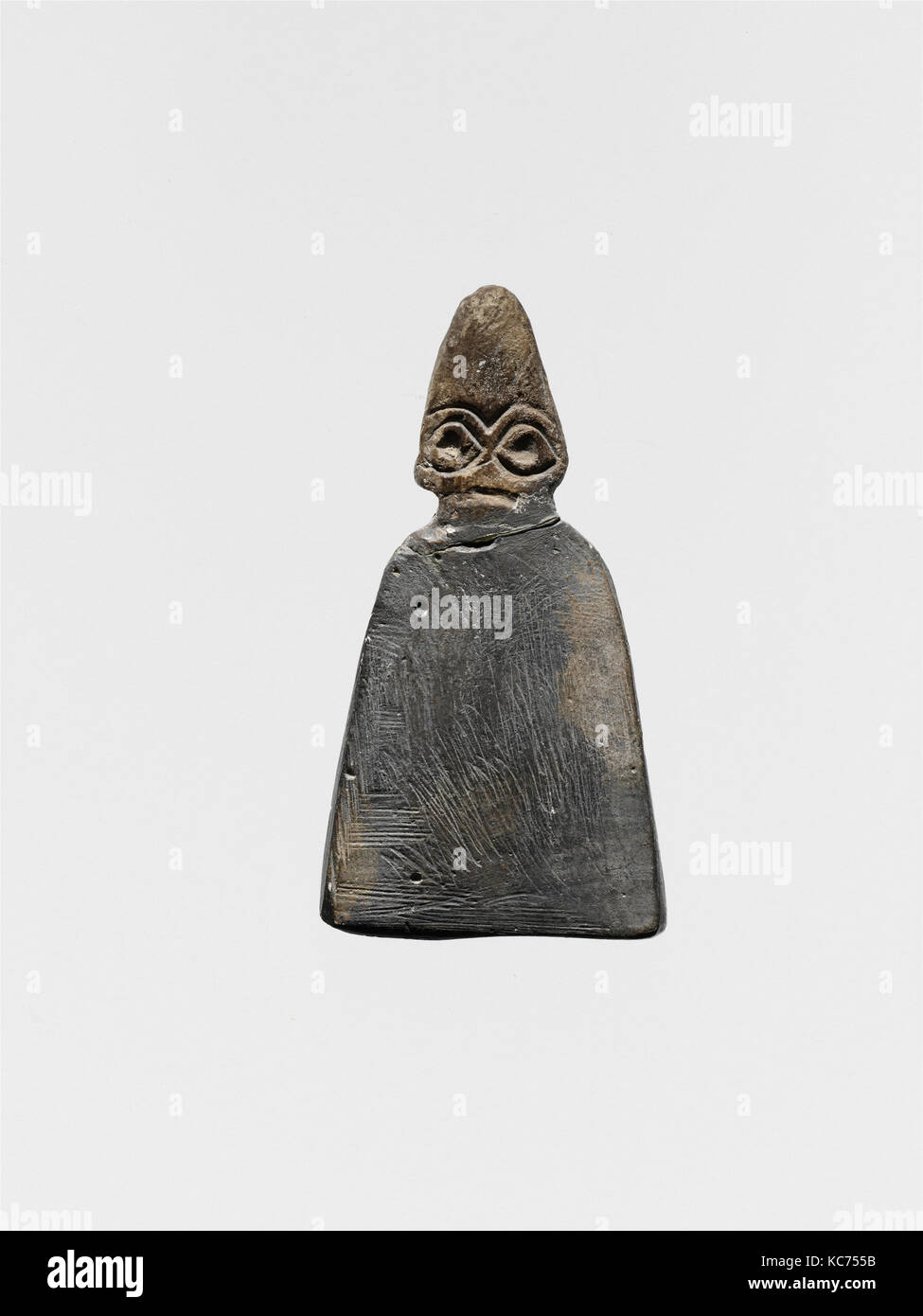 Eye idol, Middle Uruk, ca. 3700–3500 B.C., Syria, Tell Brak, Gypsum ...