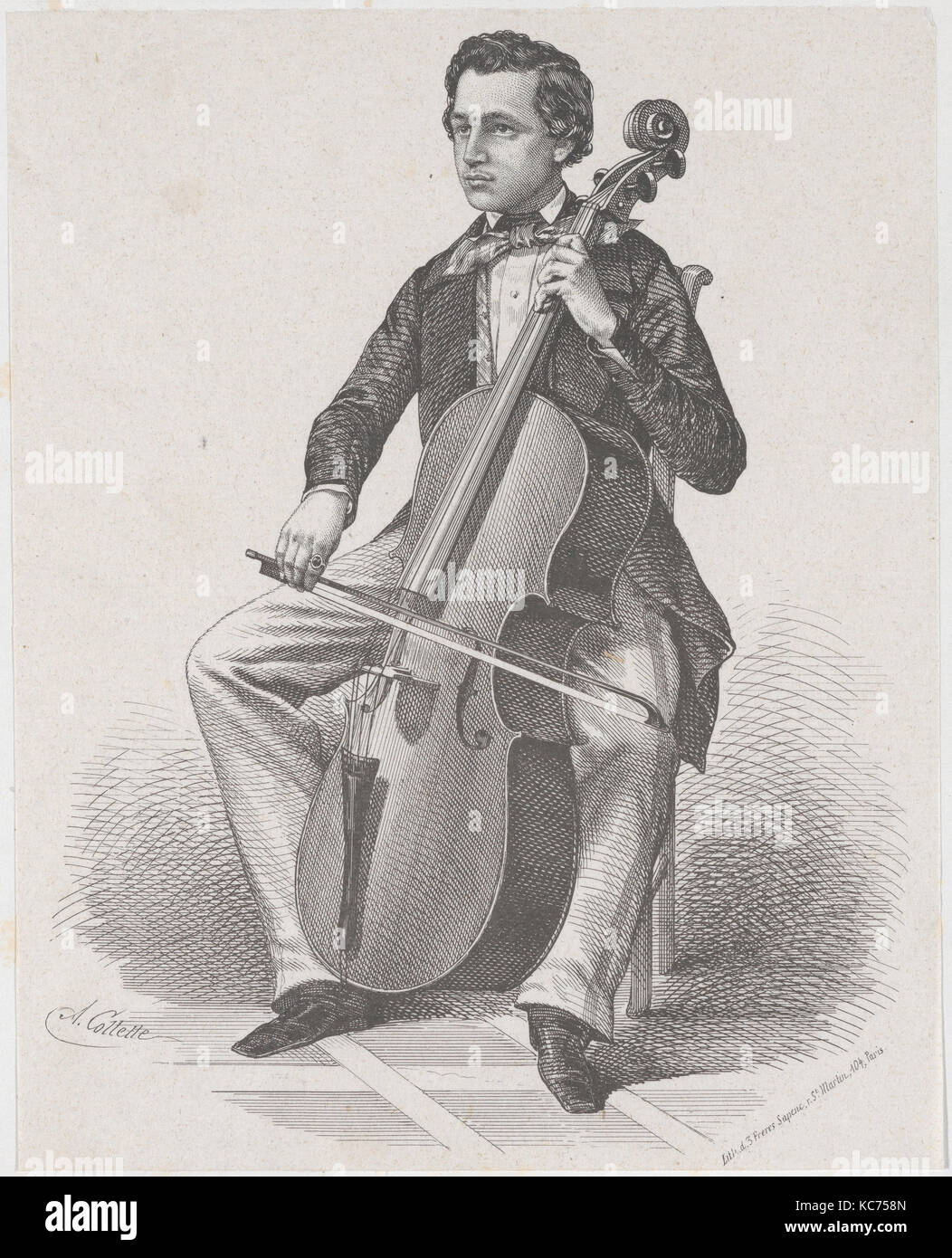 Lithographic Plate, Alexandre Désiré Collette, 1850 Stock Photo - Alamy