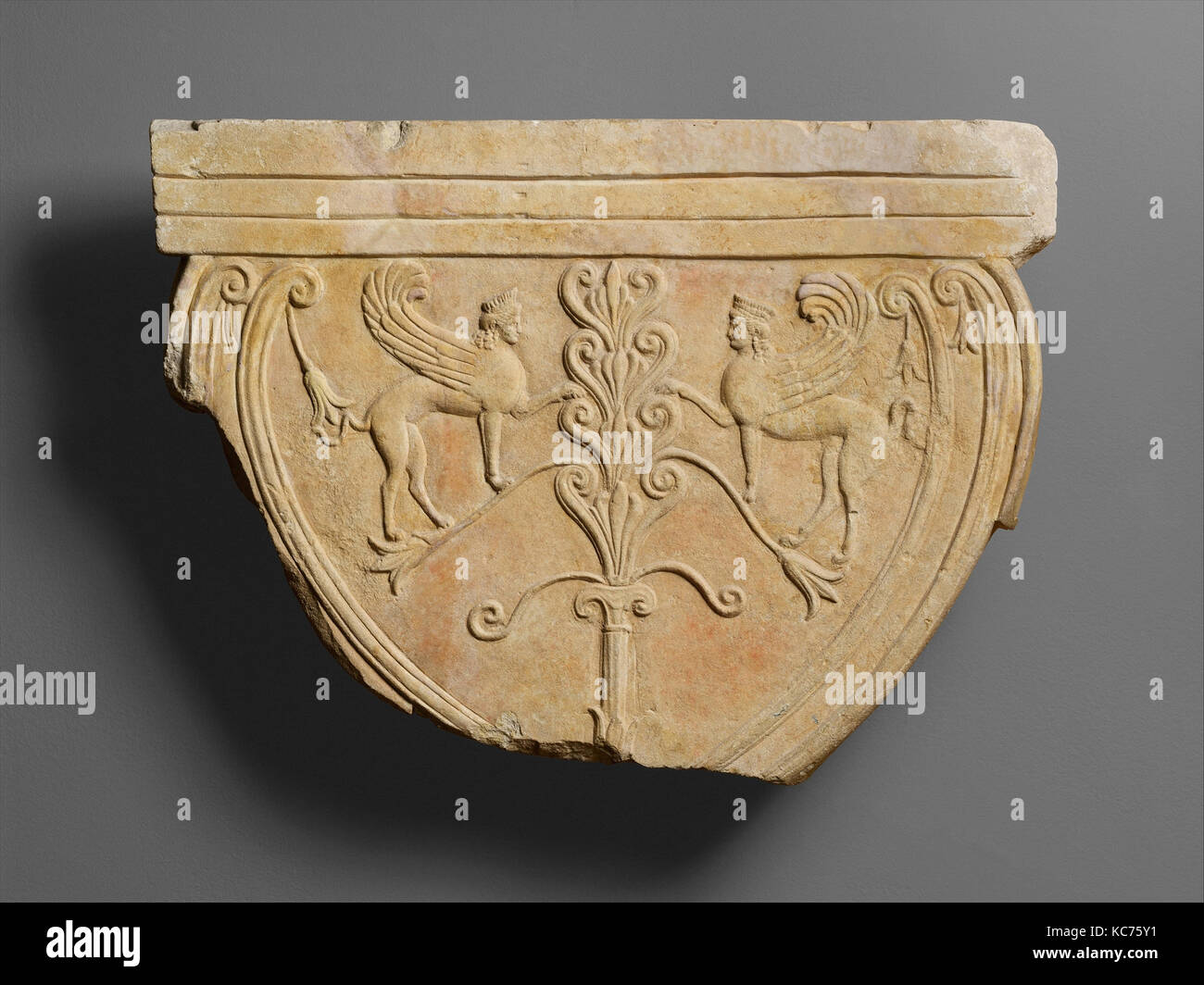 Fragmentary limestone cypriot capital hi-res stock photography and ...