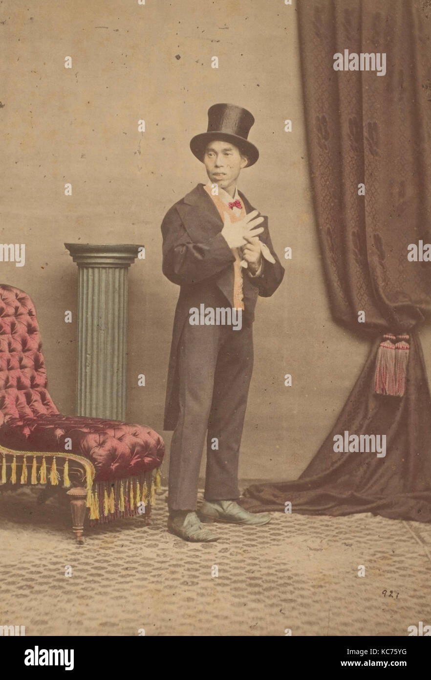 Studio Portrait of a Japanese Man in Western Clothing, Raimund von ...