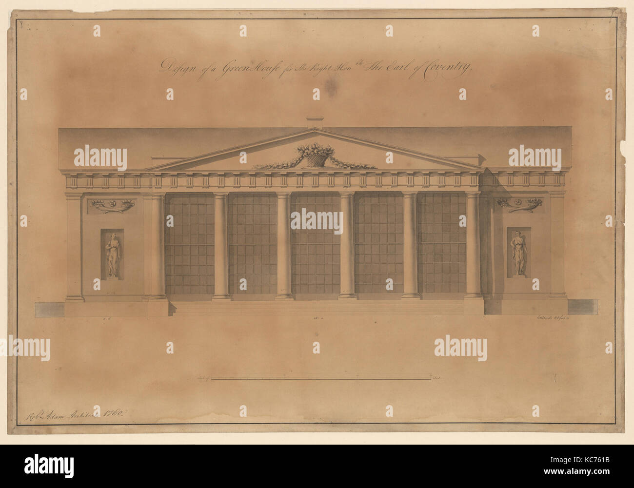 Design of a Greenhouse for the Right Honorable Earl of Coventry, Croome ...