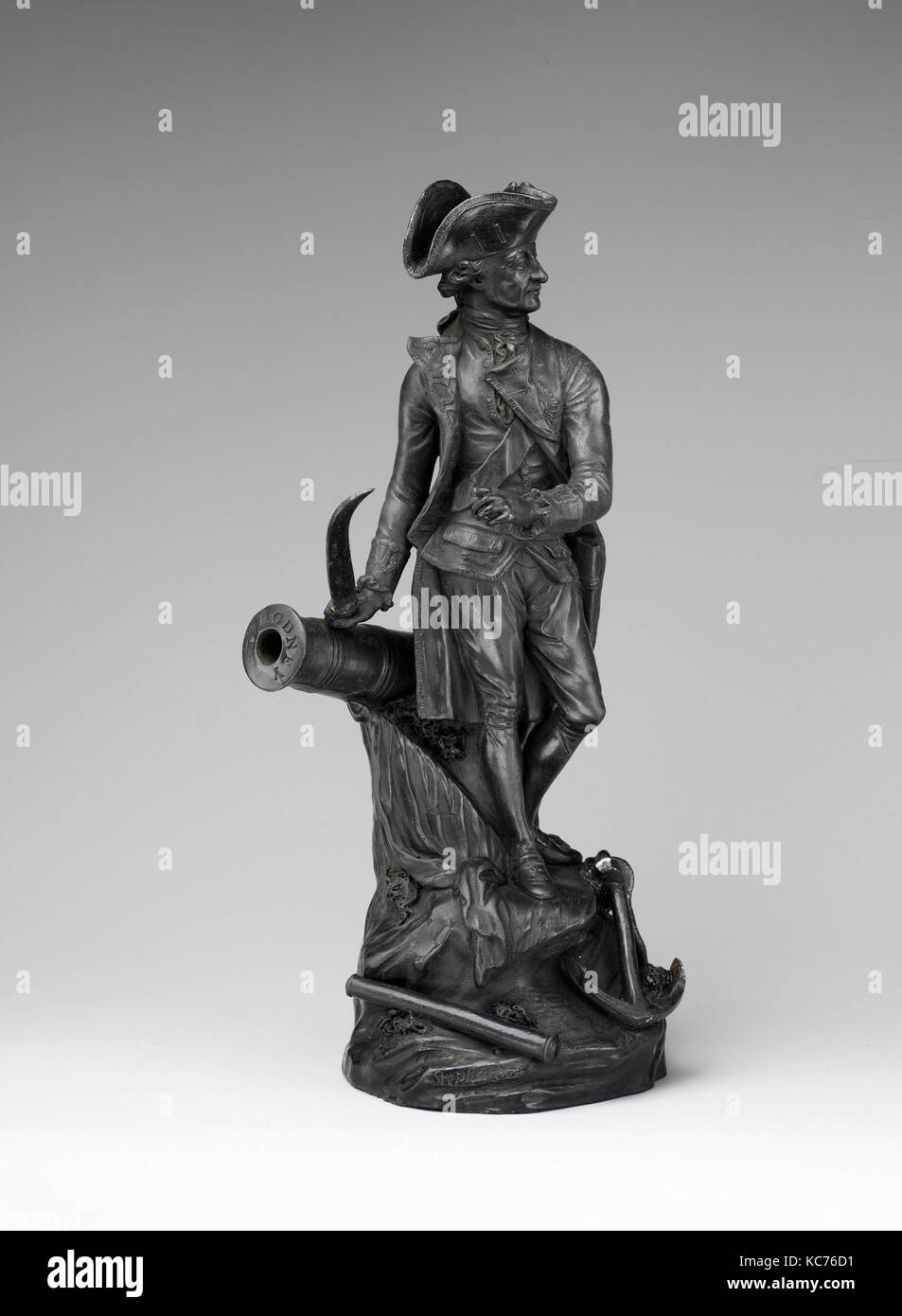 Figure of Admiral George Rodney, Pierre Stephan, ca. 1785 Stock Photo ...