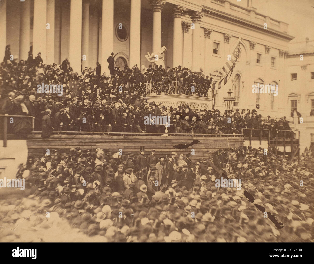 Lincoln Inauguration, Alexander Gardner, March 4 ,1865 Stock Photo - Alamy