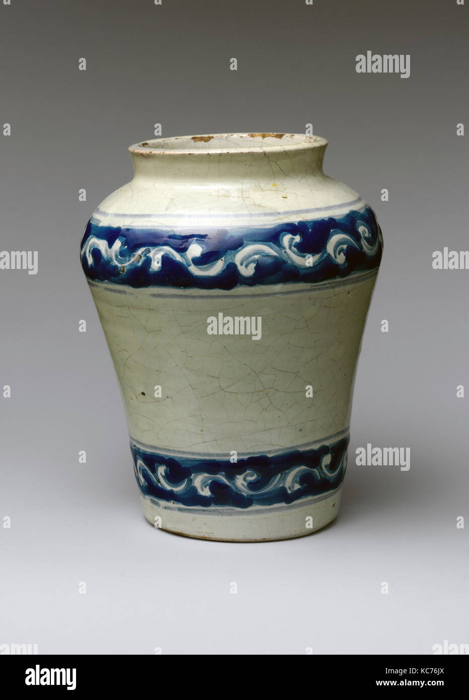 Jar, ca. 1750, Made in Mexico, Mexican, Tin-glazed earthenware, H. 6 1/ ...