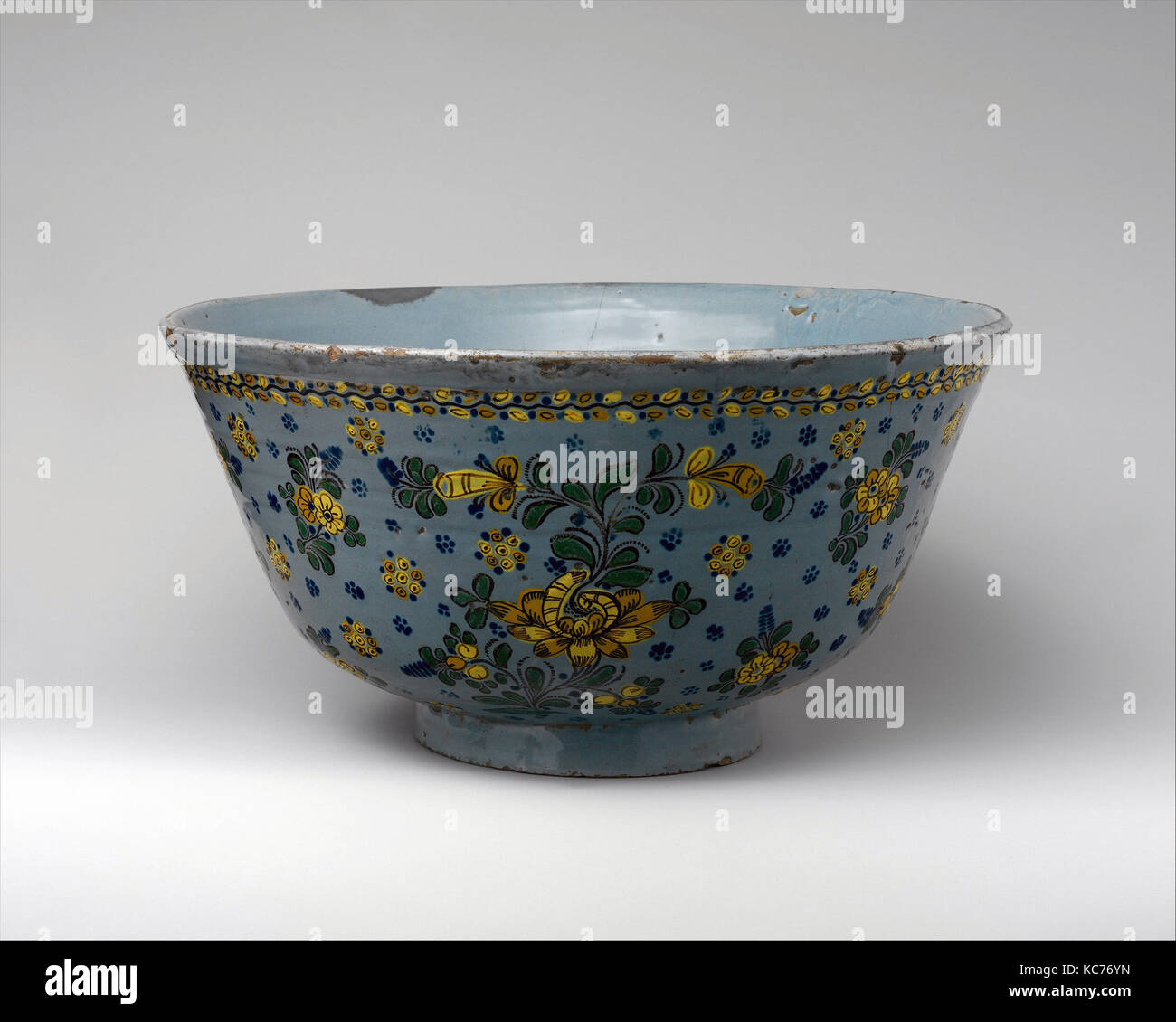 Bowl, ca. 1830, Made in Mexico, Mexican, Tin-glazed earthenware, Diam ...