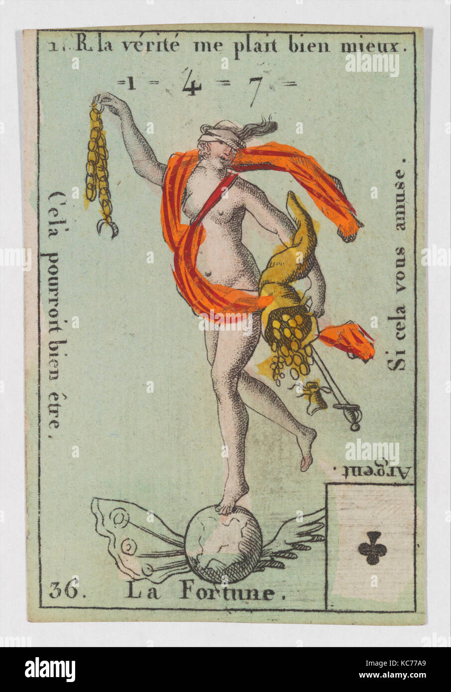 La Fortune from Playing Cards (for Quartets) 'Costumes des Peuples ...