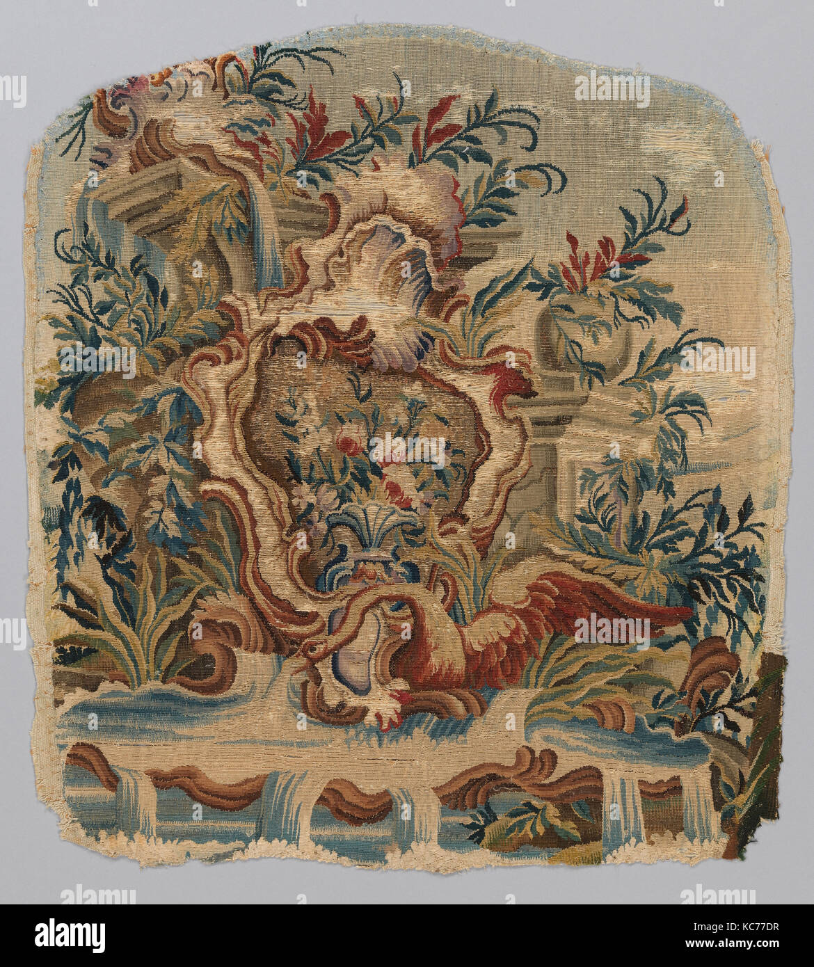 Rocaille cartouches with flowers, ca. 1735–50, French, probably ...