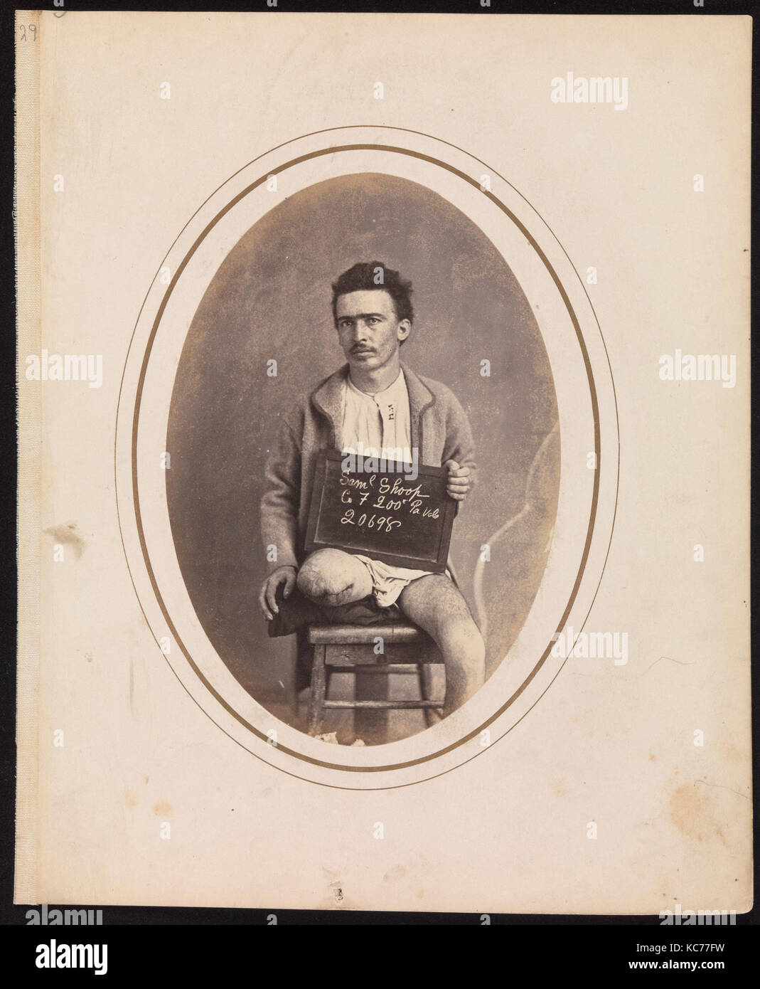 Private Samuel Shoop, Company F, 200th Pennsylvania Infantry, Reed ...