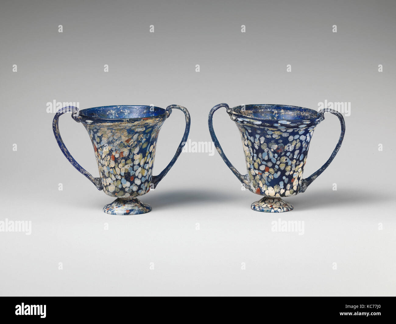A pair of glass drinking cups, Early Imperial, 1st century A.D., Roman ...