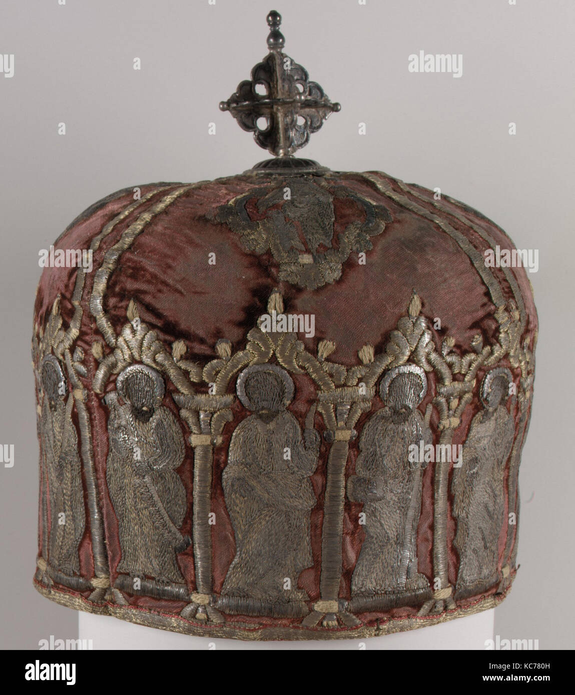 Miter for a Priest, 17th century, Attributed to Armenia, Velvet, silver ...