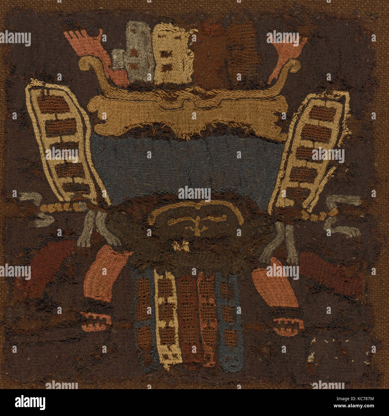 Embroidered Mantle Fragment, 3rd–2nd century B.C., Peru, Paracas ...