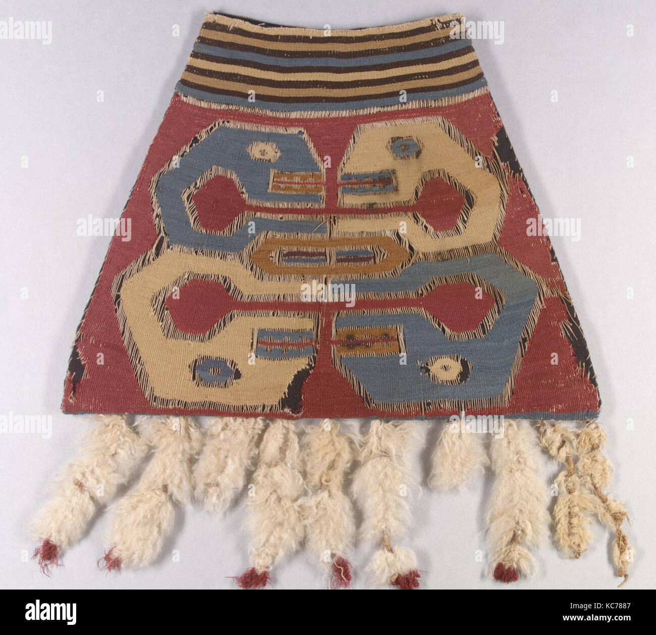 Bag, 7th century, Peru, Nasca, Cotton, camelid hair, H. 10 1/4 x W. 14 ...
