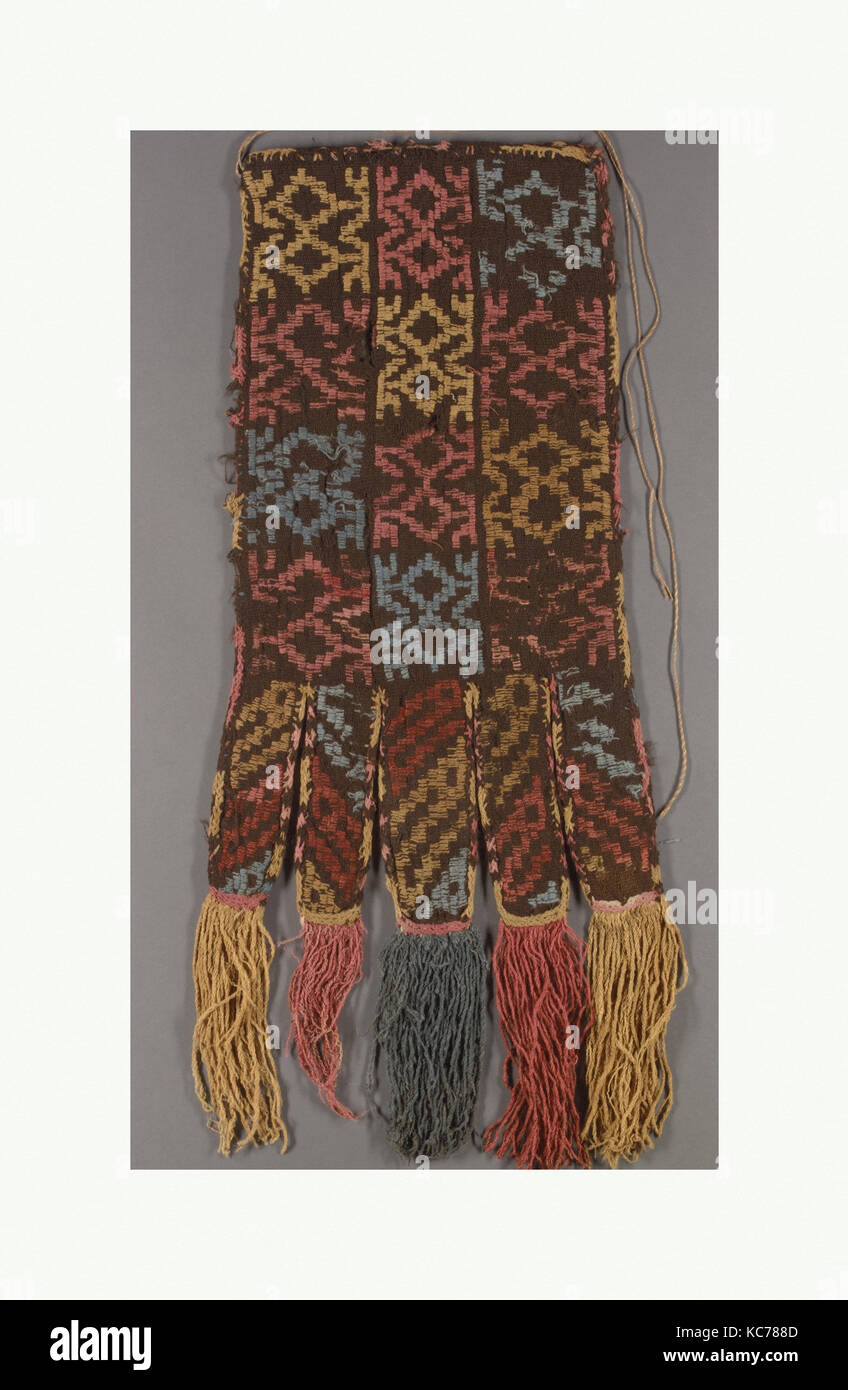 Bag, 7th century, Peru, Rio Grande de Nasca, Nasca, Camelid hair ...