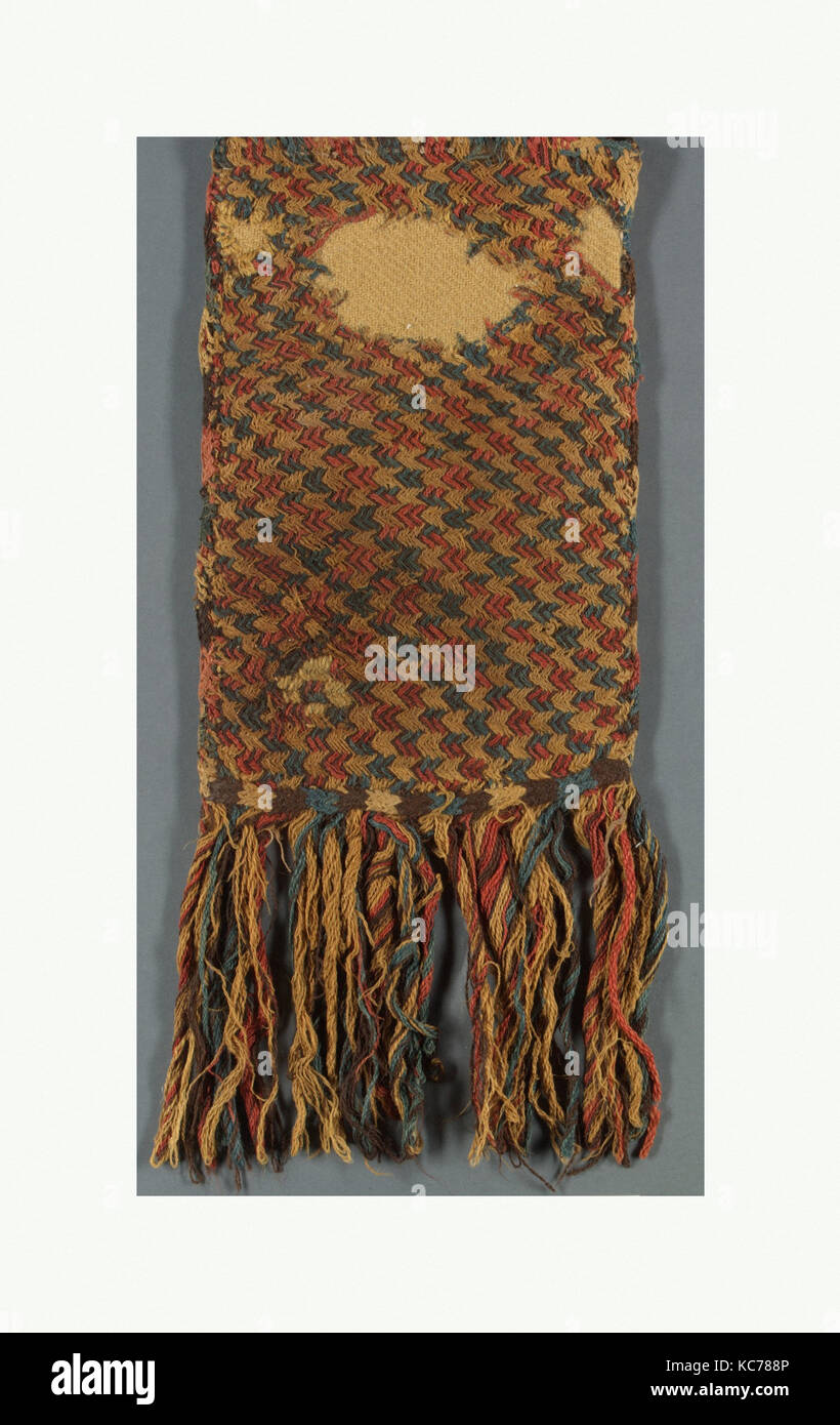 Fringed Bag, 7th century, Peru, Rio Grande de Nasca, Nasca, Camelid ...
