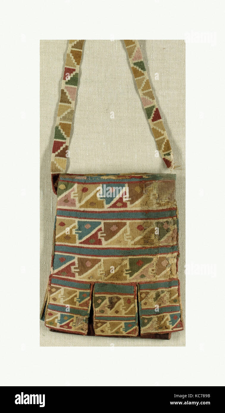 Tapestry Bag with Pockets, 7th–9th century, Peru, Wari, Camelid hair ...