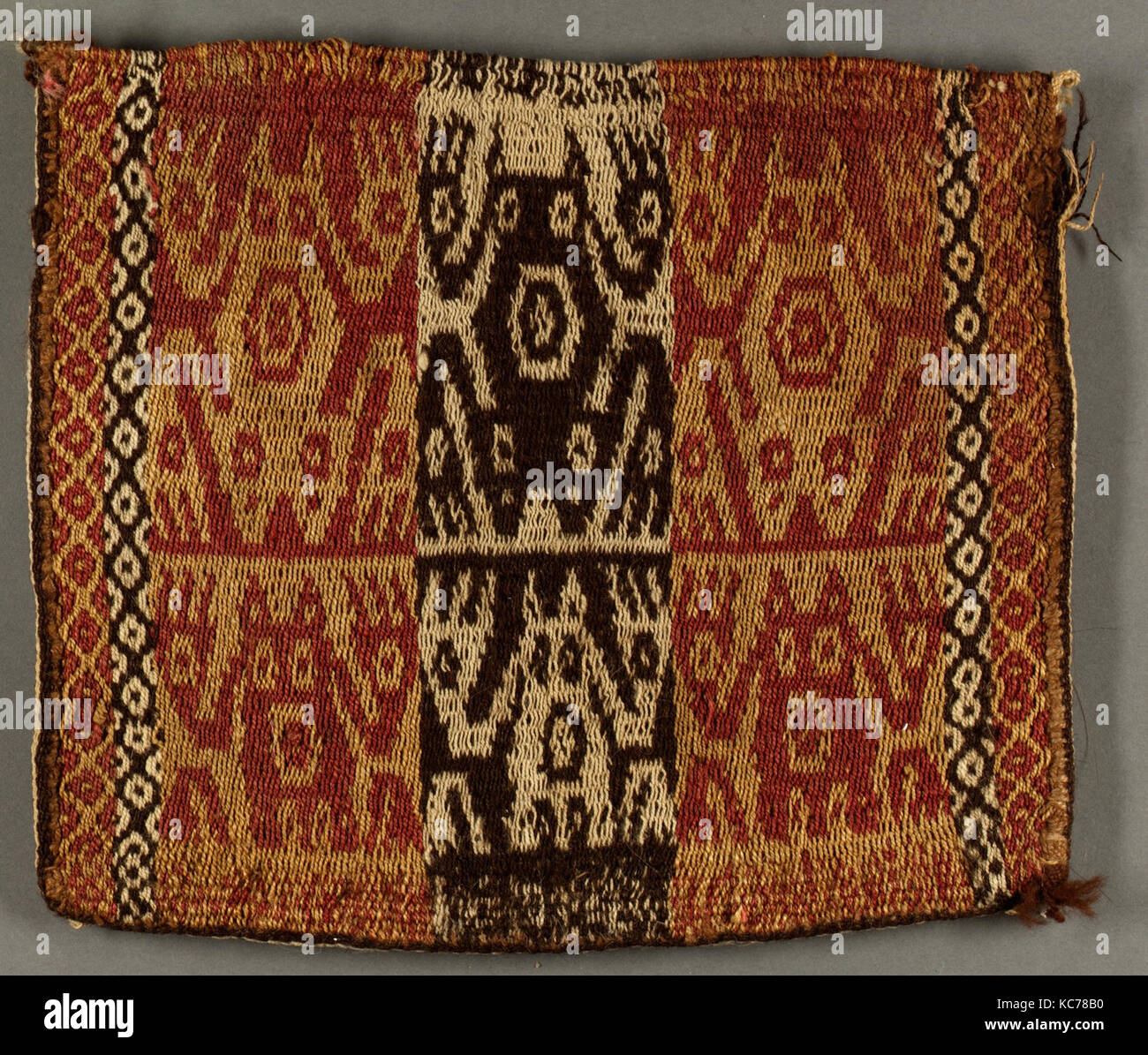 Bag, 14th–early 16th century, Peru, Peruvian, Cotton, camelid hair ...