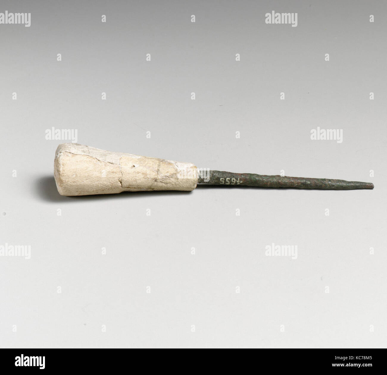 Bronze awl with bone handle, Middle Bronze Age, ca. 1900–1600 B.C ...