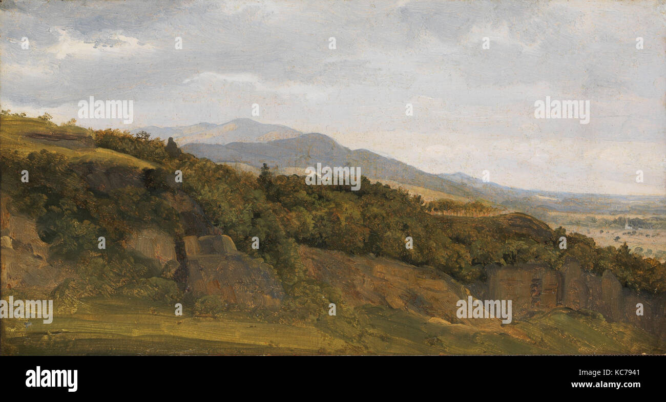 German Landscape with View towards a Broad Valley, Fritz Petzholdt, ca ...