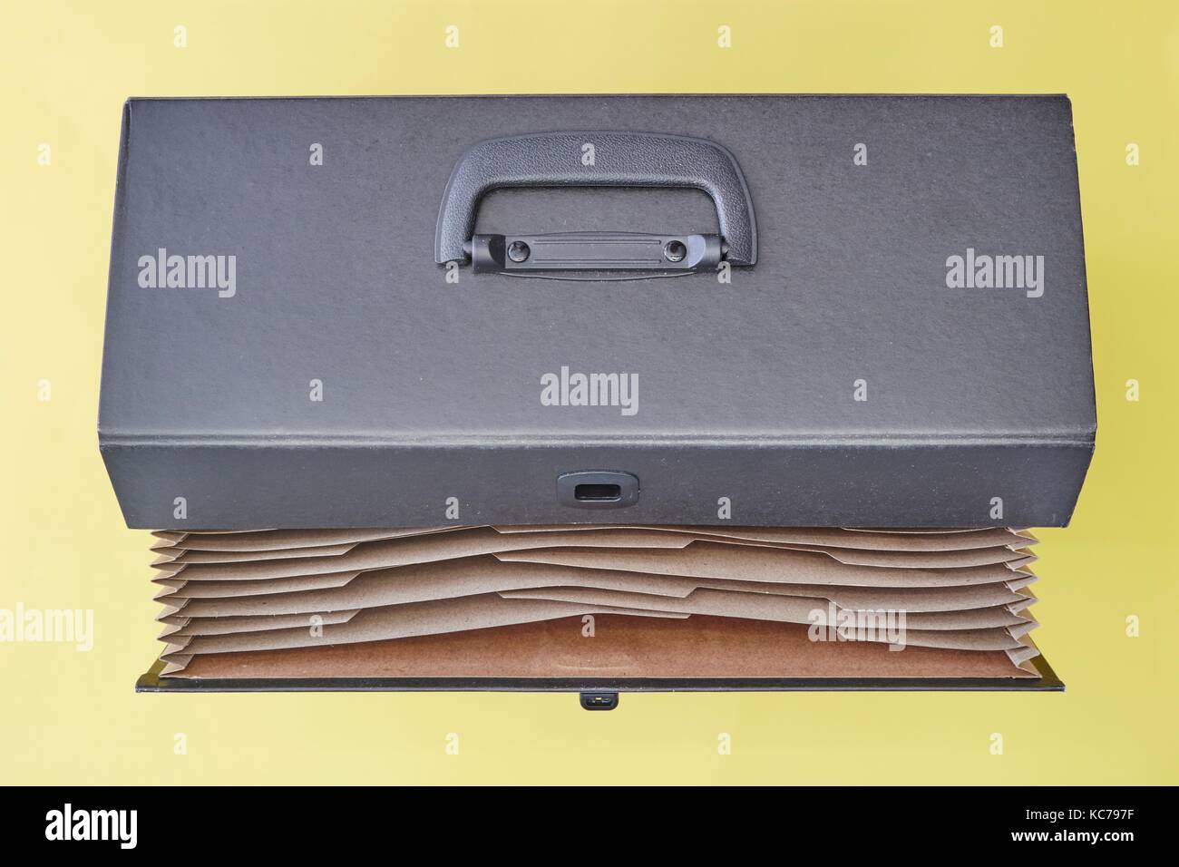 A studio photo of a expantion filing box Stock Photo - Alamy