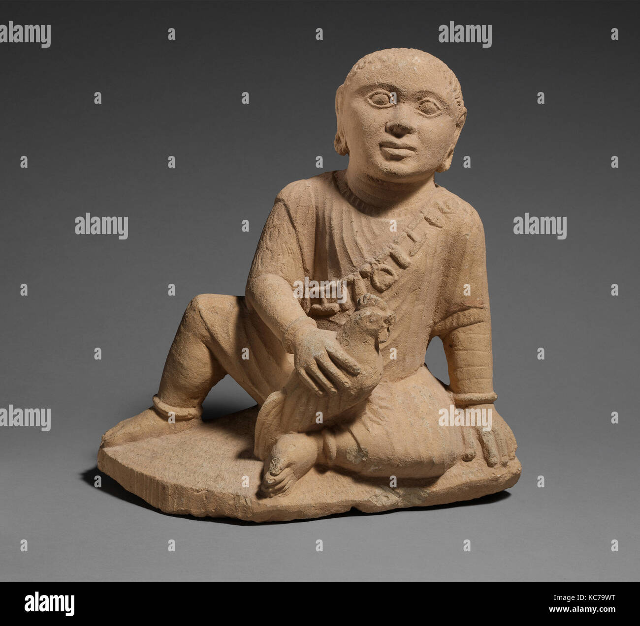 Limestone temple boy, 1st quarter fo the 4th century B.C Stock Photo ...